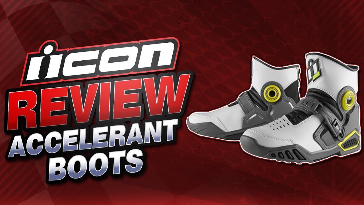 2016 Icon Accelerant Boot Review from Sportbiketrackgear.com - YouTube