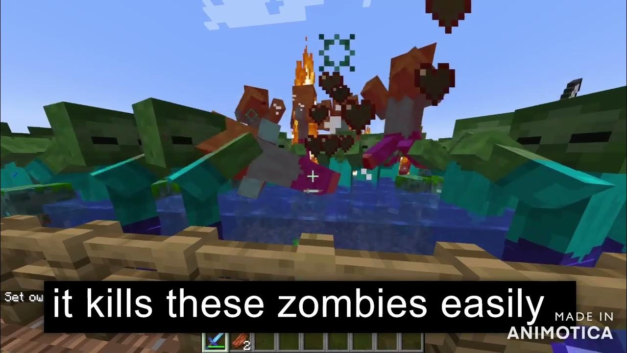 Minecraft tutorial #10: how to make sharpness 255 sword - YouTube