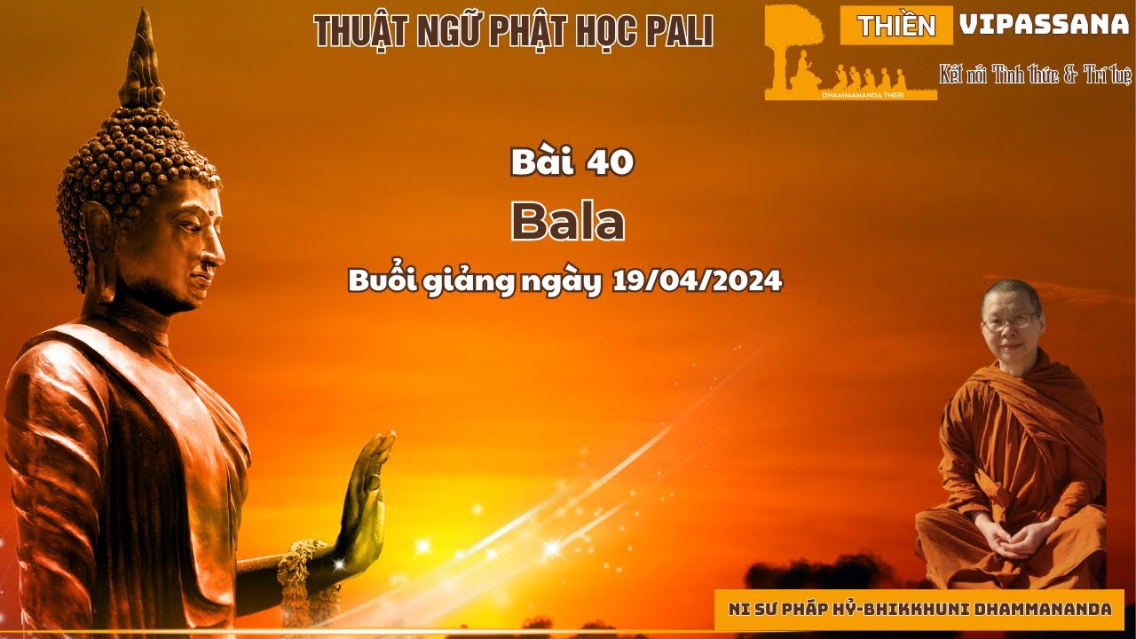Bài 40: Thuật Ngữ Phật Học Pāli - Bala || Ni Sư Pháp Hỷ - YouTube