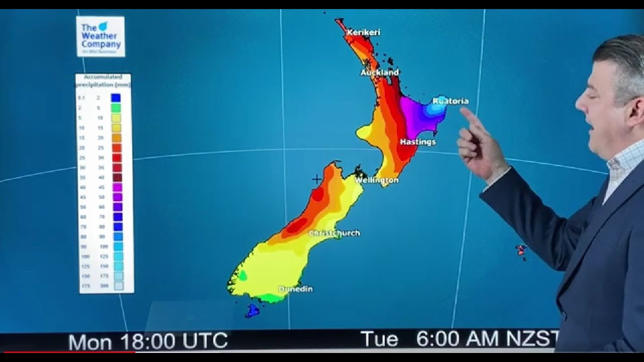 Series of low pressure zones developing - YouTube