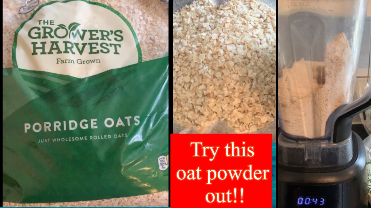 How to achieve oatmeal flour// Don’t but it expensive anymore ...