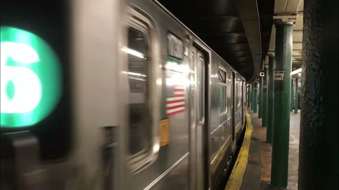 4 and 5 exp and 6 local trains at spring street R62A R142 R142A - YouTube