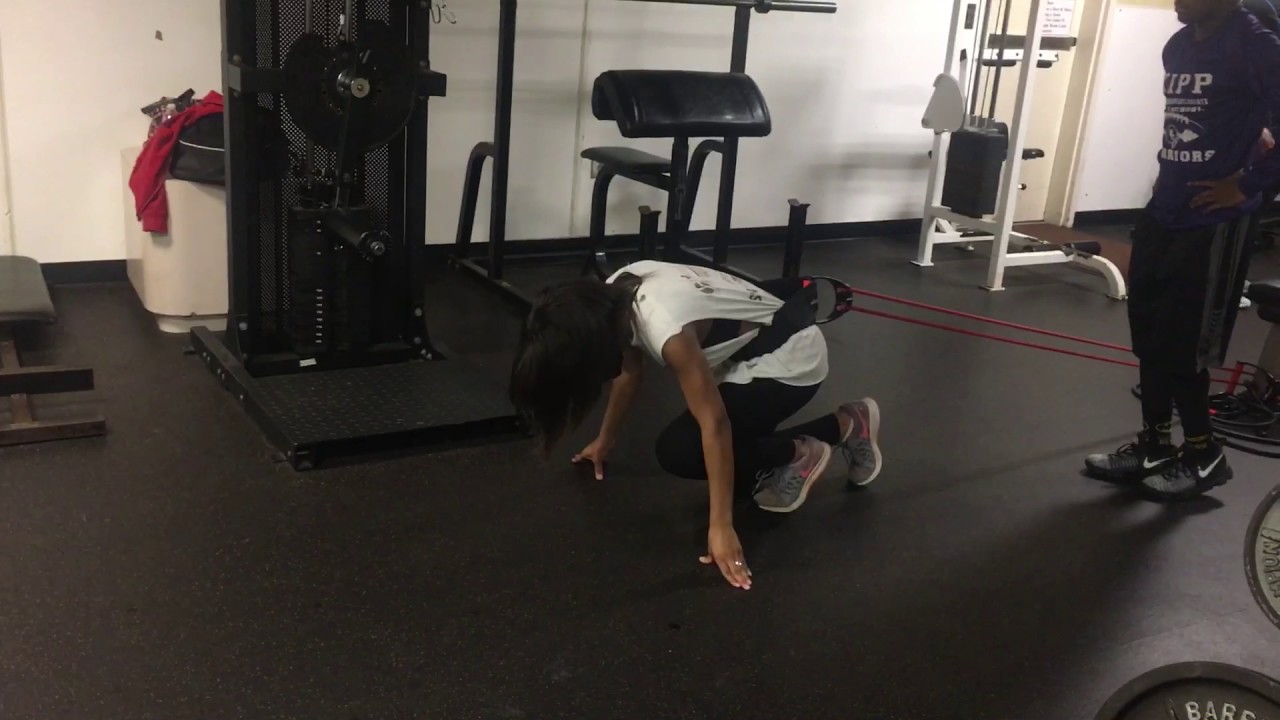 Zaria Johnson resistance training - YouTube