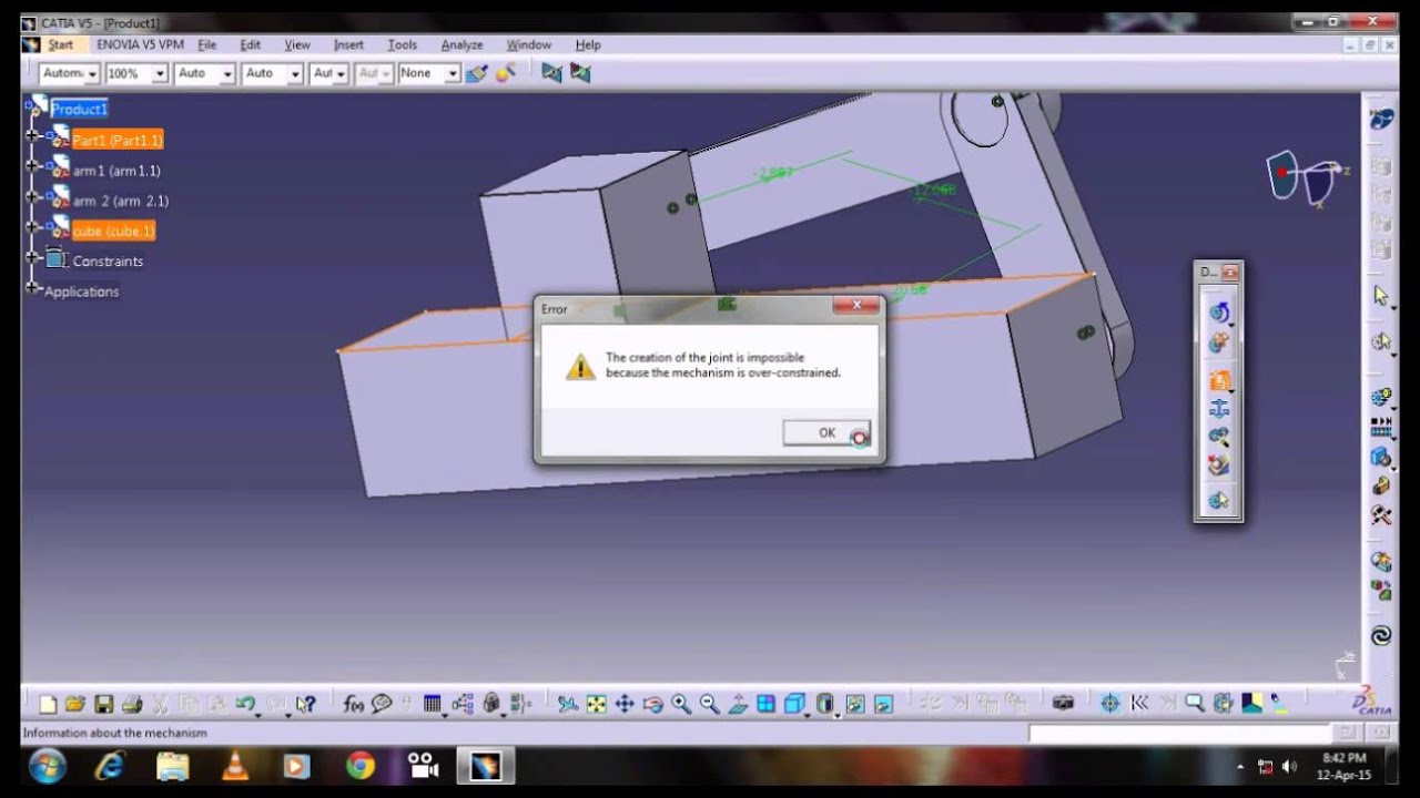 Simulation in catia v5 BasicTutorial #2 - YouTube