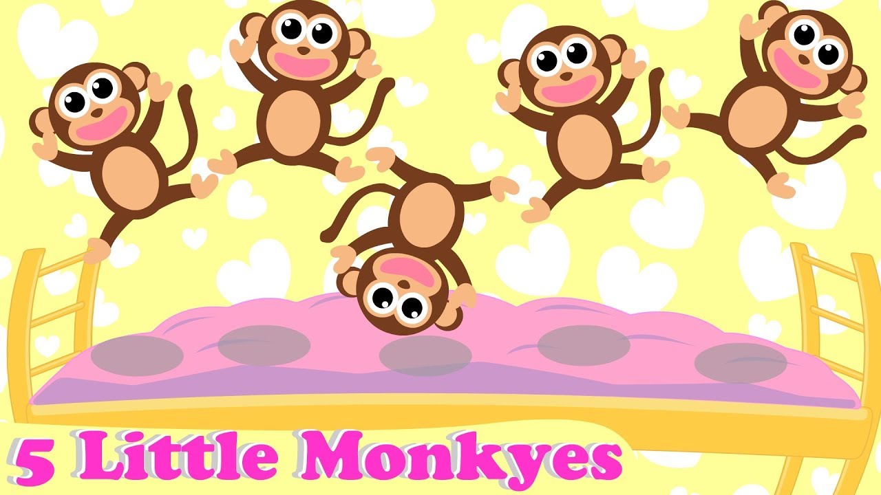 5 Little Monkeys | five Little Monkeys | Nursery rhyme - YouTube