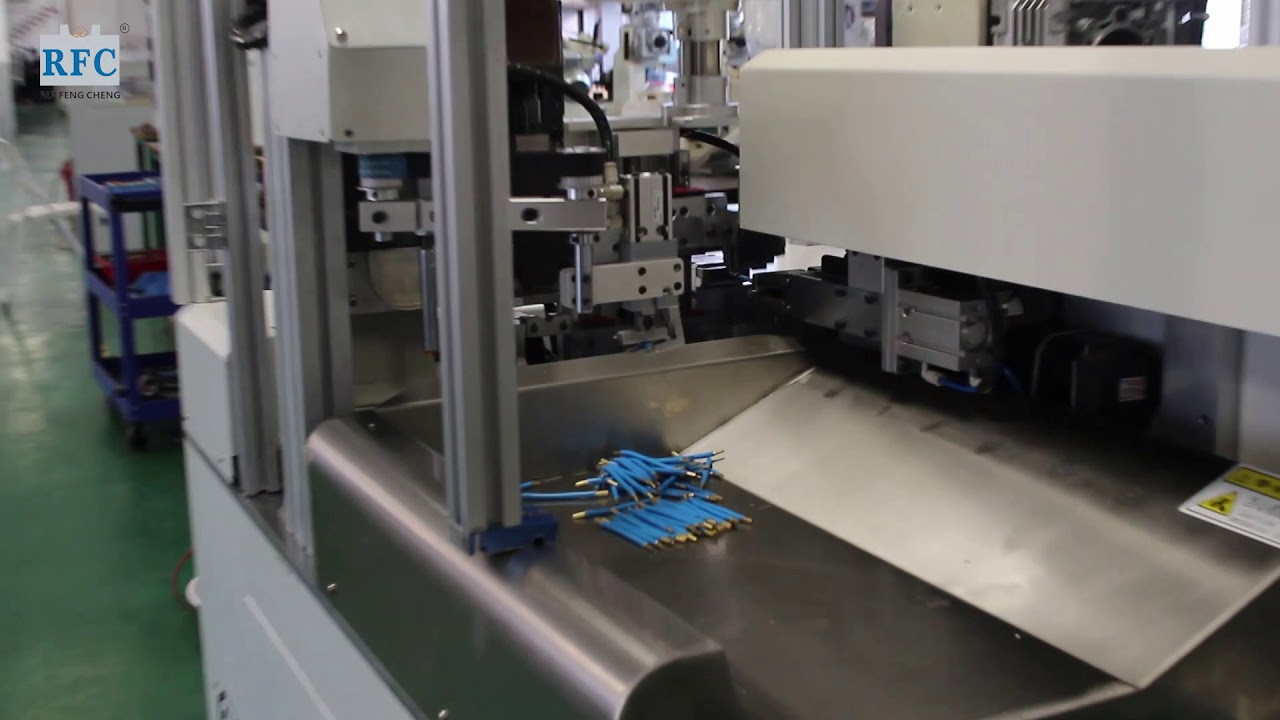 Full-automatic double wire terminal crimping machine splice band ...