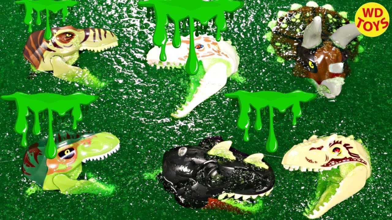 New 11 Lego Slime Jurassic World Dinosaur Surprise Toy Indominus Rex Vs ...