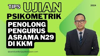 Tips Ujian Psikometrik Penolong Pengurus Asrama Gred N29 Sarawak Kkm ...