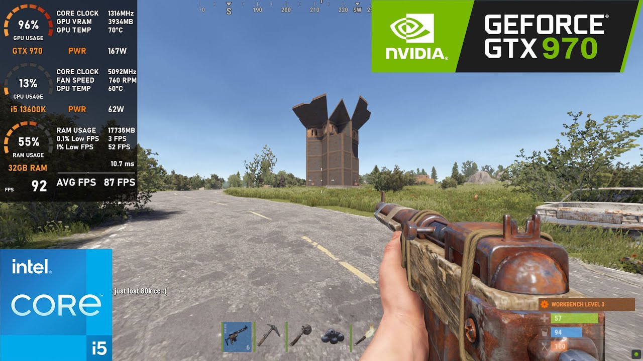 GTX 970 | Rust - 1080p (June 2023 Update) - YouTube