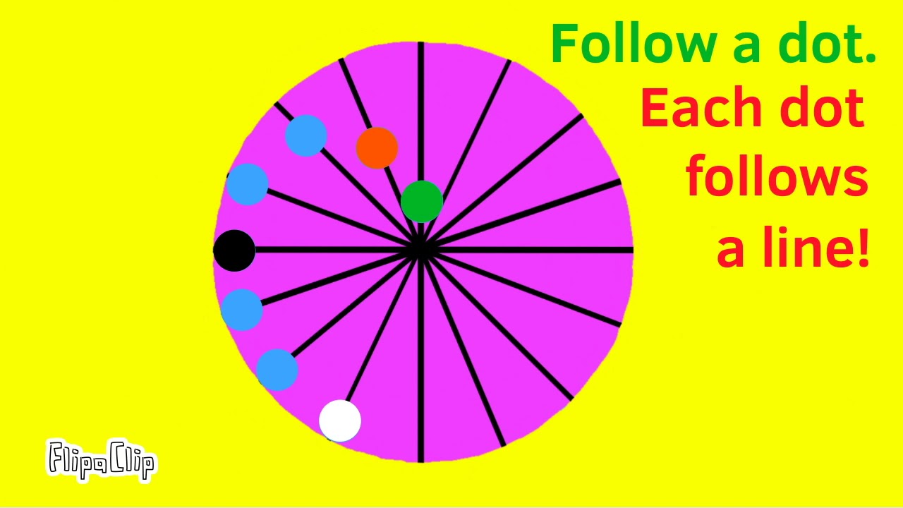 Crazy Circle Illusion with Different Colored Dots - YouTube