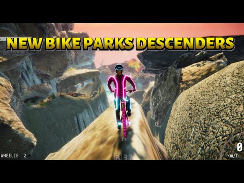 ALL NEW BIKE PARKS IN DESCENDERS - BIKE PARK REVIEW 2 - YouTube