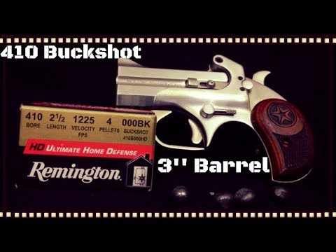 Remington HD .410 000 Buckshot & Bond Arms Ballistics Gel Test (HD ...