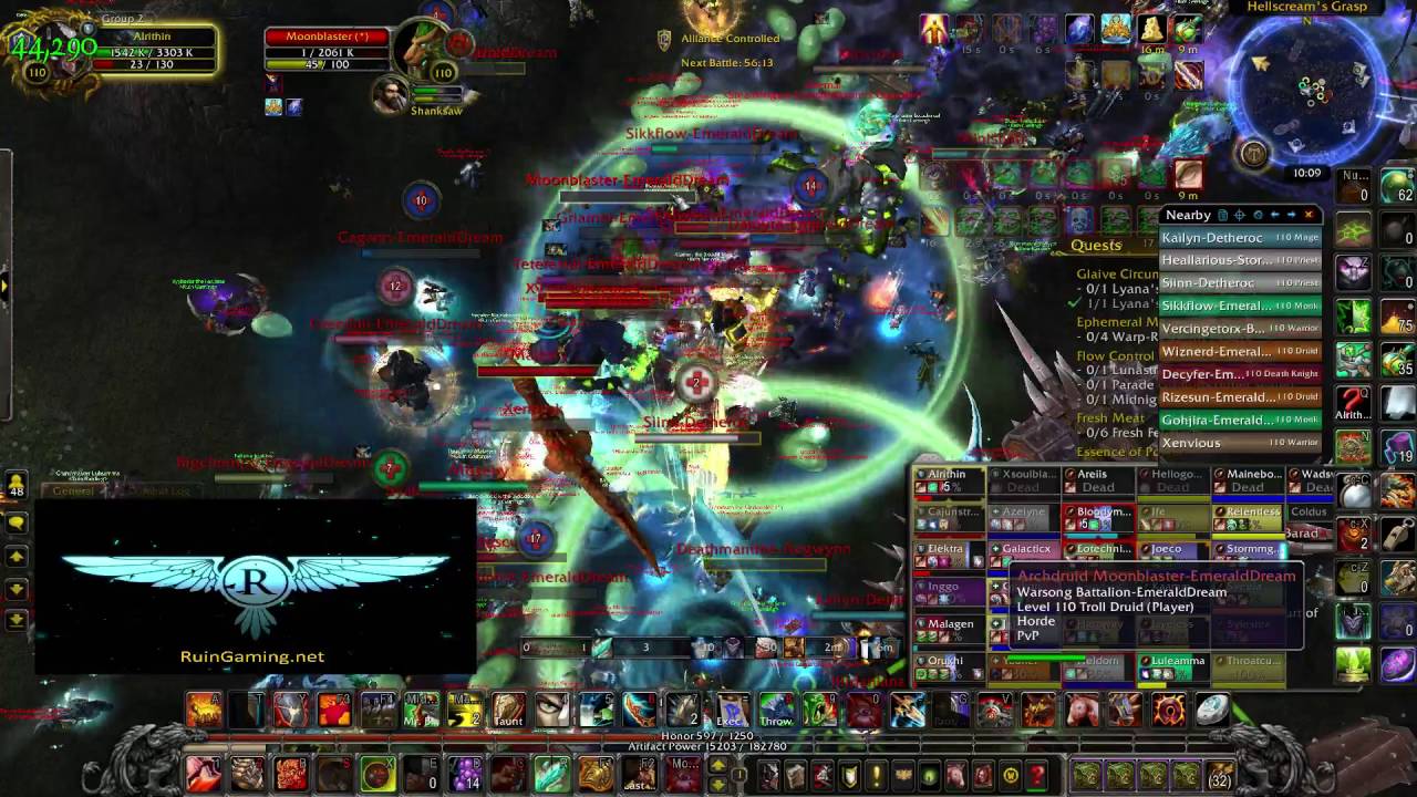 Ruin Gaming destroying/farming Warsong Battalion, Empire, and Hydra ...