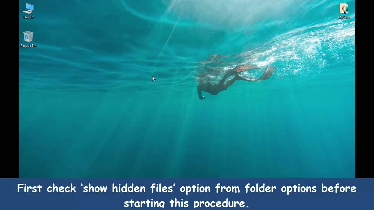 How to Recover Hidden Files and Folders Due to Virus - YouTube