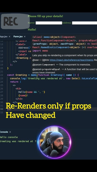 Avoid Re-render in #react #javascript #shorts #shortsvideo #shortsfeed #trending #trendingshorts ...