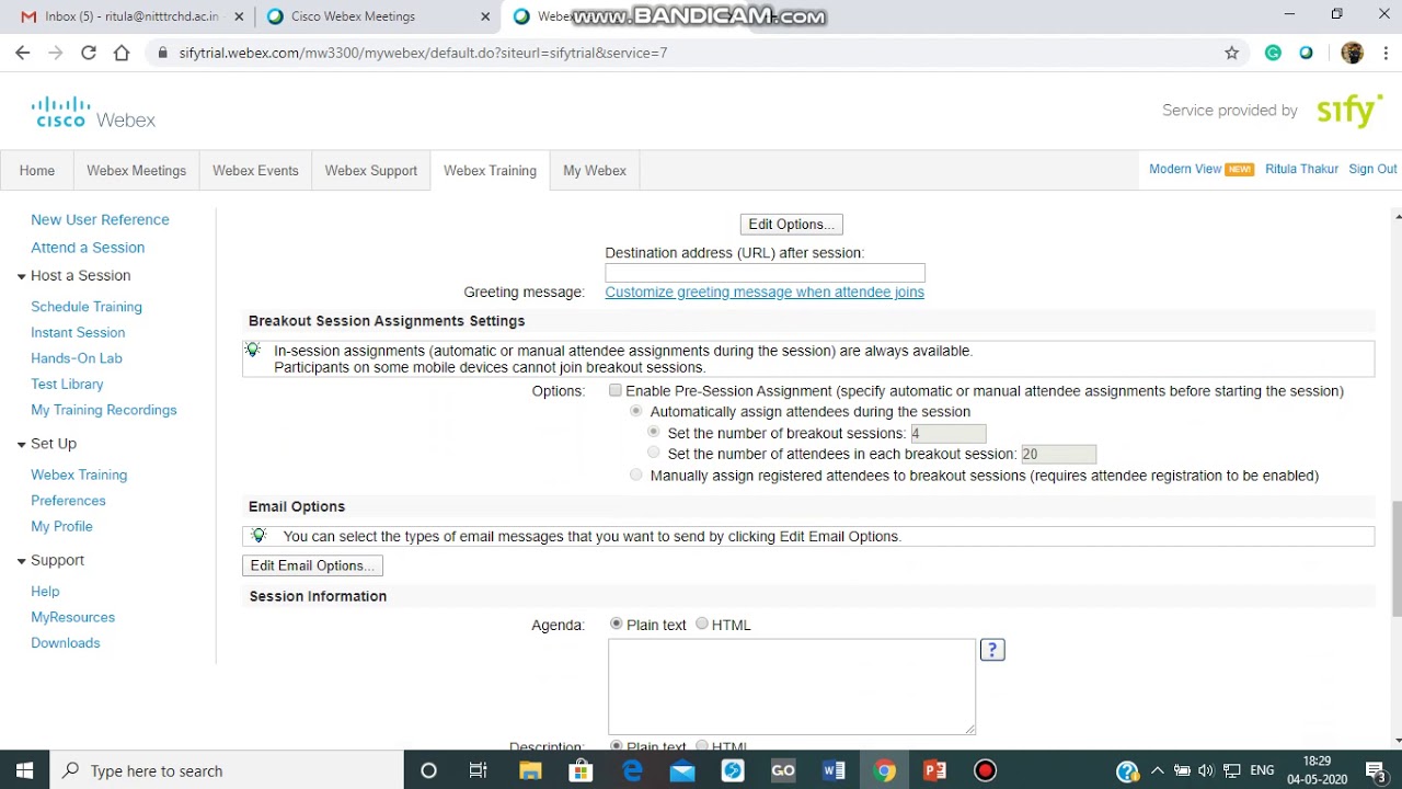 How to schedule webex training - YouTube