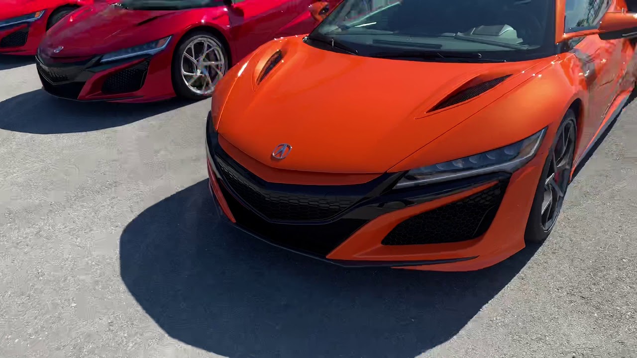 2019 Honda NSX (Acura NSX) - Orange - YouTube