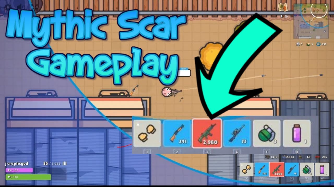 Brand *NEW* Mythic Scar Gameplay (24 DAMAGE) | Zombsroyale.io - YouTube