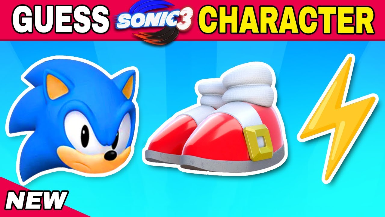 🔥 SONIC 3 MOVIE QUIZ 2024 | Guess Sonic 3 Characters by Emoji...Sonic ...