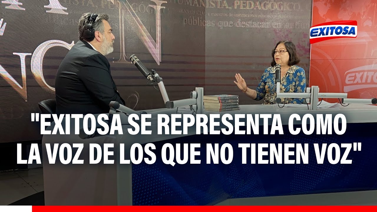 🔴🔵"Exitosa se representa como la voz de los que no tienen voz ...