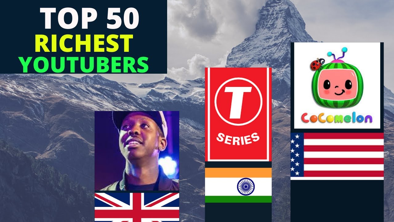 Top 50 Richest YouTubers in the World 2022:Net Worth - YouTube