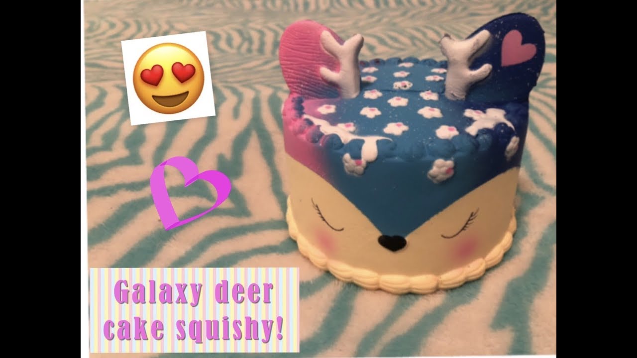 Galaxy Deer Cake Squishy Review (part of squishy collection update ...