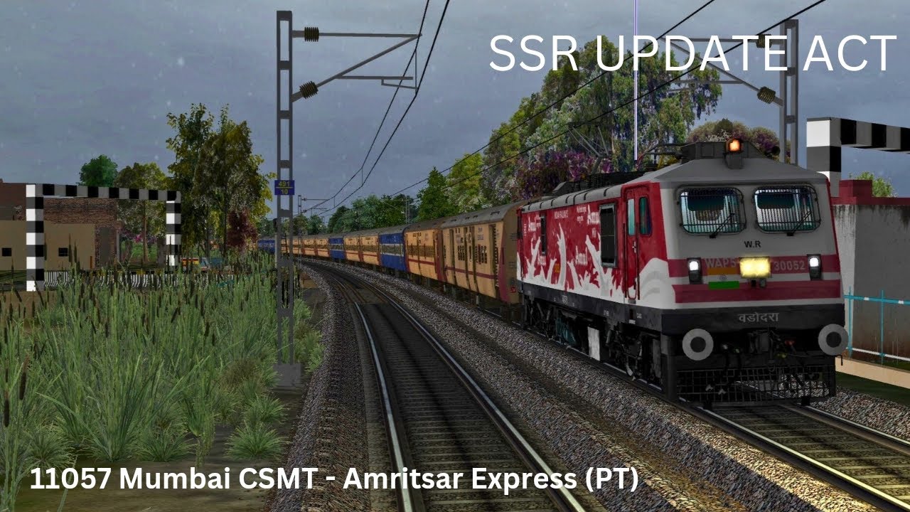 LIVE STREAMING MSTS GAMEPLAY 11057 Mumbai CSMT - Amritsar Express (PT ...