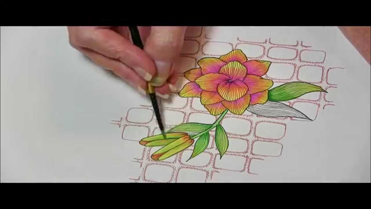 Colouring with Water Based Markers - YouTube