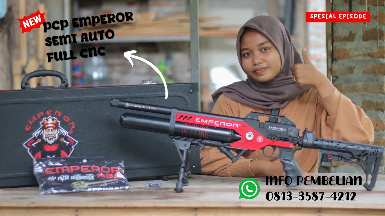 HARGA SENAPAN ANGIN PCP SEMI AUTO EMPEROR TERBARU - YouTube
