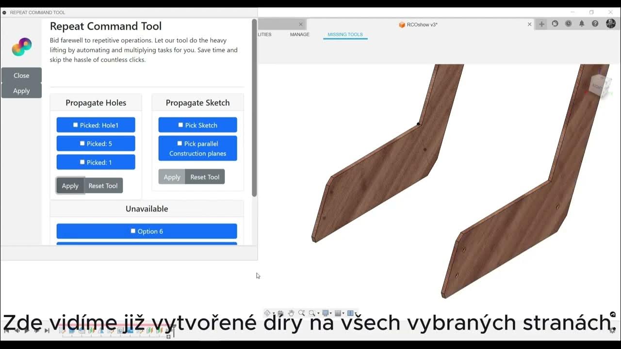 Repeat Command Tool Add-on for Autodesk Fusion 360 - YouTube