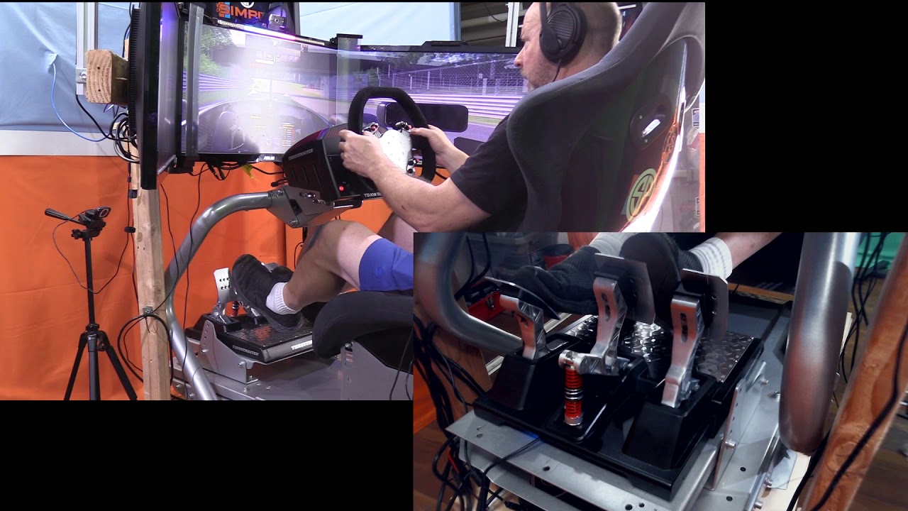 Thrustmaster T LCM Second Drive - Plugged Into Thrustmaster Base - YouTube
