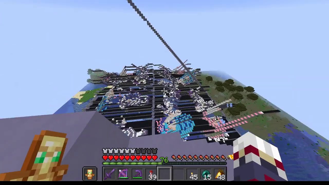 Animated Minecraft mapart - YouTube