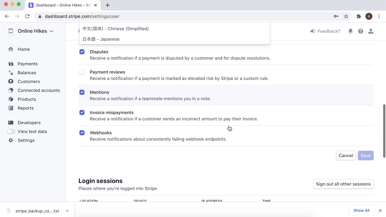 How to CHANGE LANGUAGE in STRIPE? - YouTube