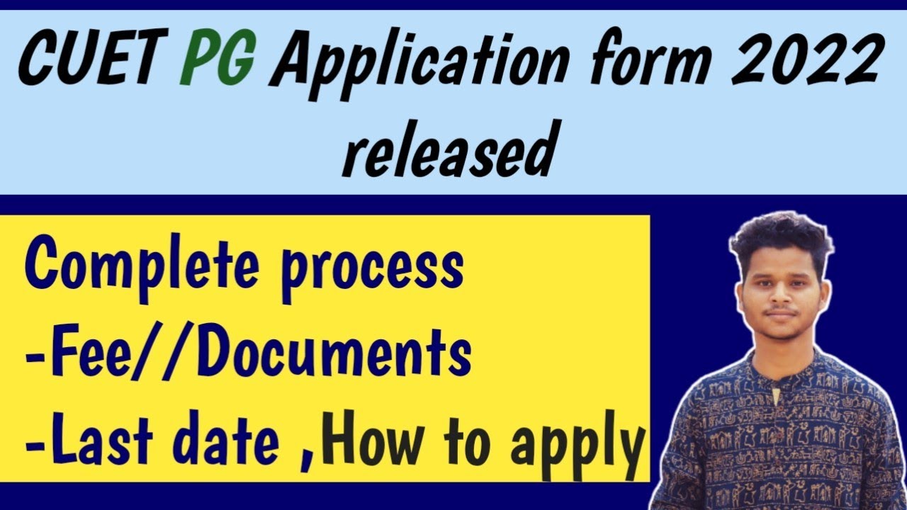 CUET(CUCET) PG Application form fillup process 2022/How to apply/Last ...