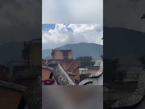 First Night in Antigua. Volcano Fire? Or Fireworks??? - YouTube