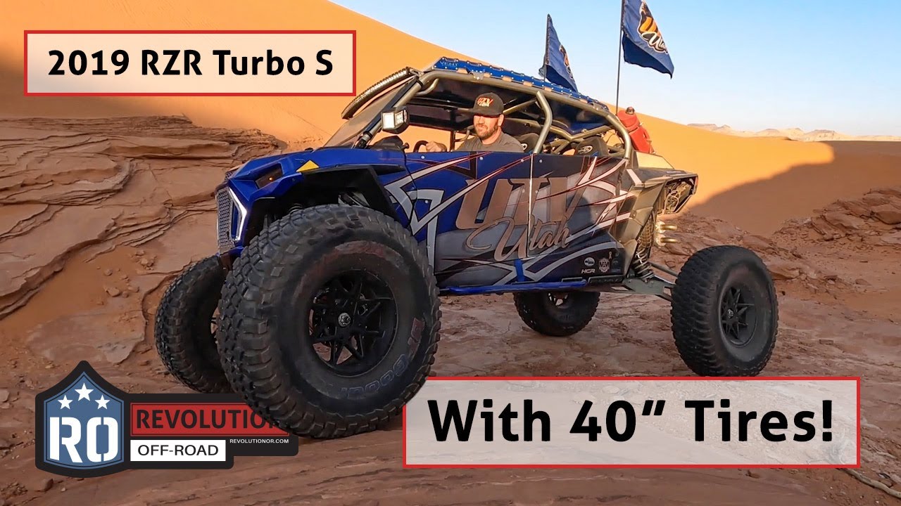 UTV Utah's 2019 RZR Turbo S on 40 Inch Tires - YouTube