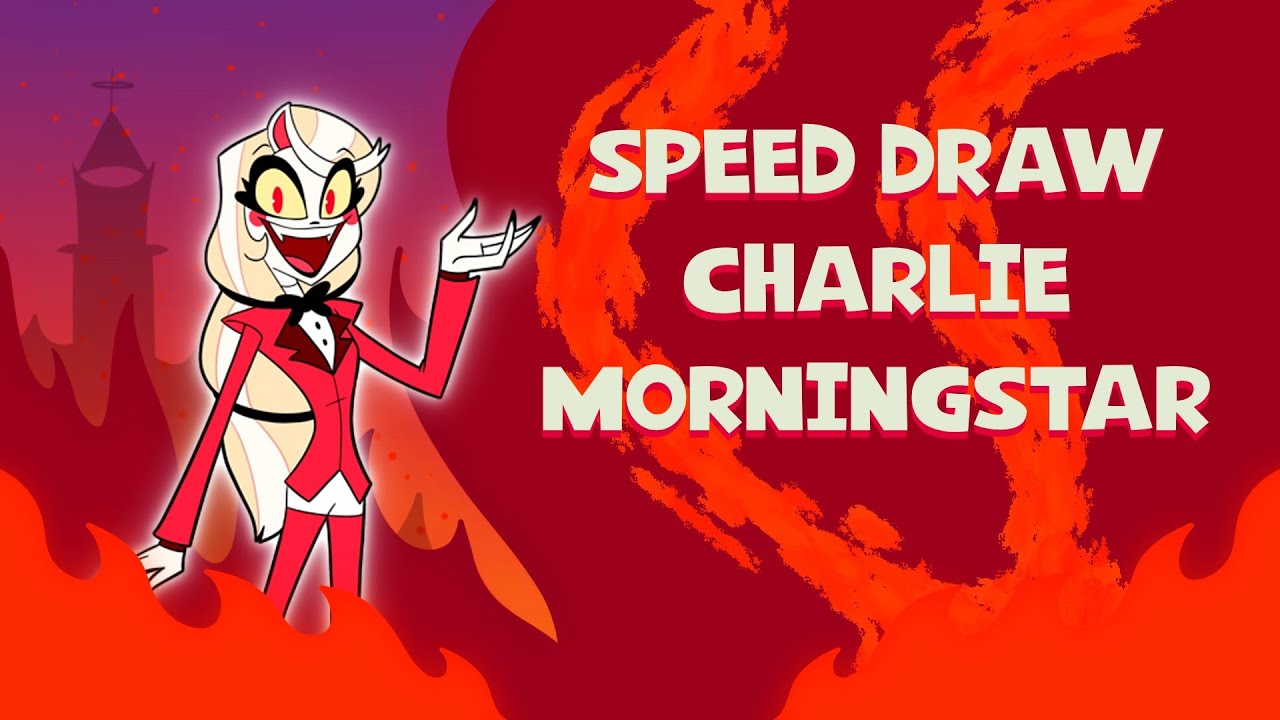 Charlie Morningstar HAZBIN HOTEL SPEED DRAW - YouTube