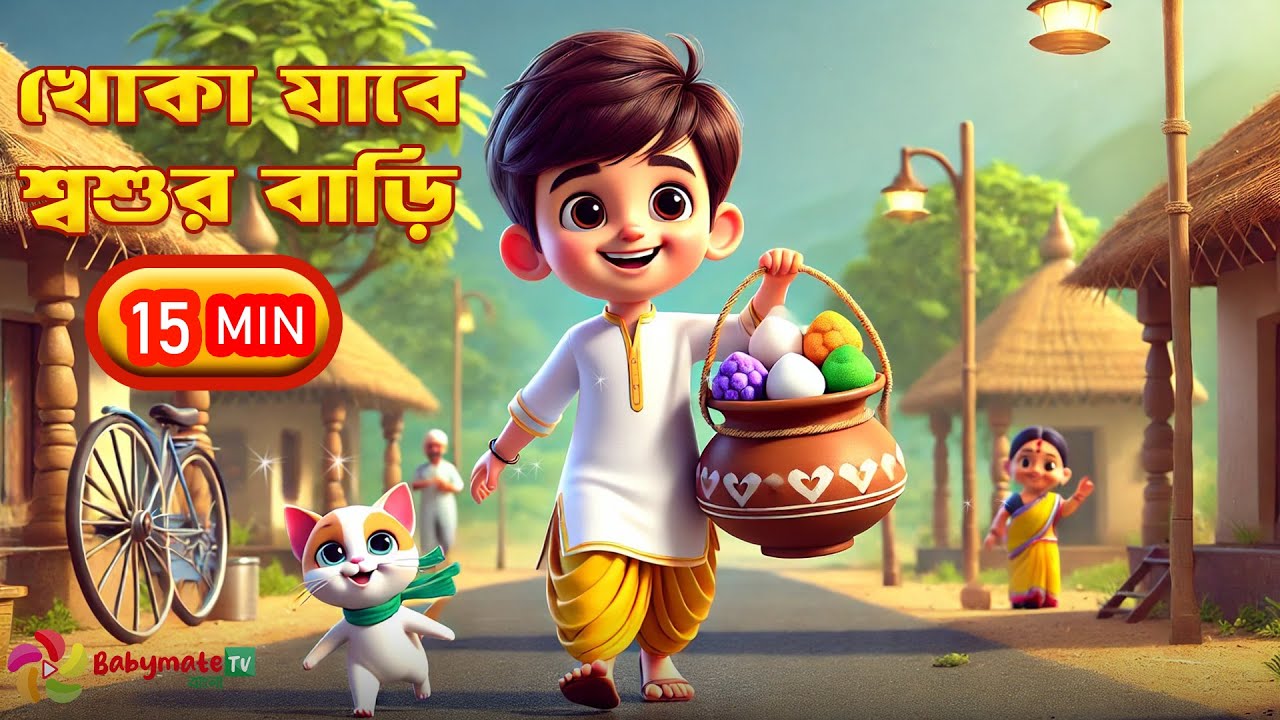 Khoka Jabe Shoshur Bari and More Bangla rhymes collection for kids ...