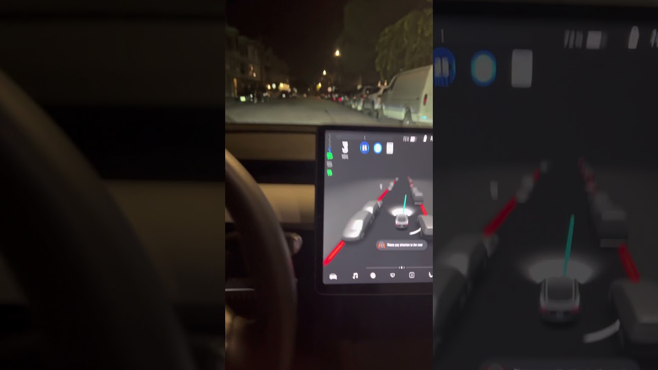 Tesla Cabin Camera Attention Checks - YouTube