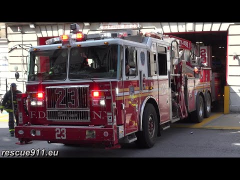 FDNY Tower Ladder 23 - YouTube