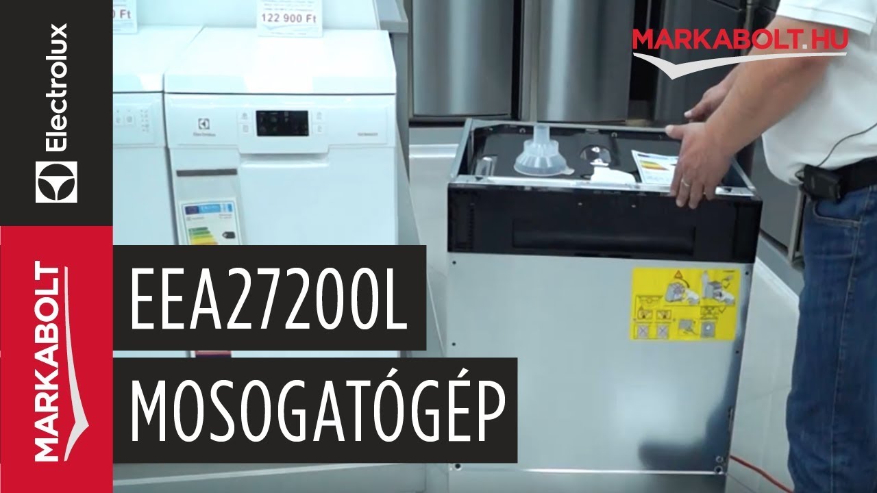 Electrolux EEA27200L beépíthető mosogatógép - Márkabolt.hu - YouTube