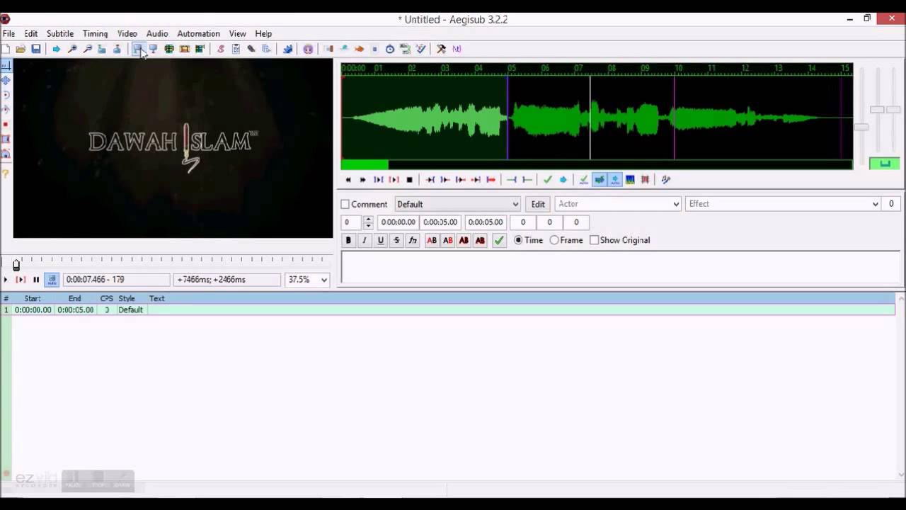 Subtitling Surah Noor using Aegisub 1 Introduction to Basics - YouTube