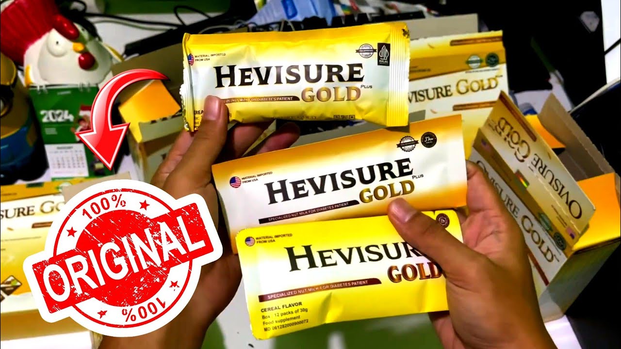 Unboxing & Review Susu Hevisure Gold Asli | Ciri-Ciri Susu Hevisure ...