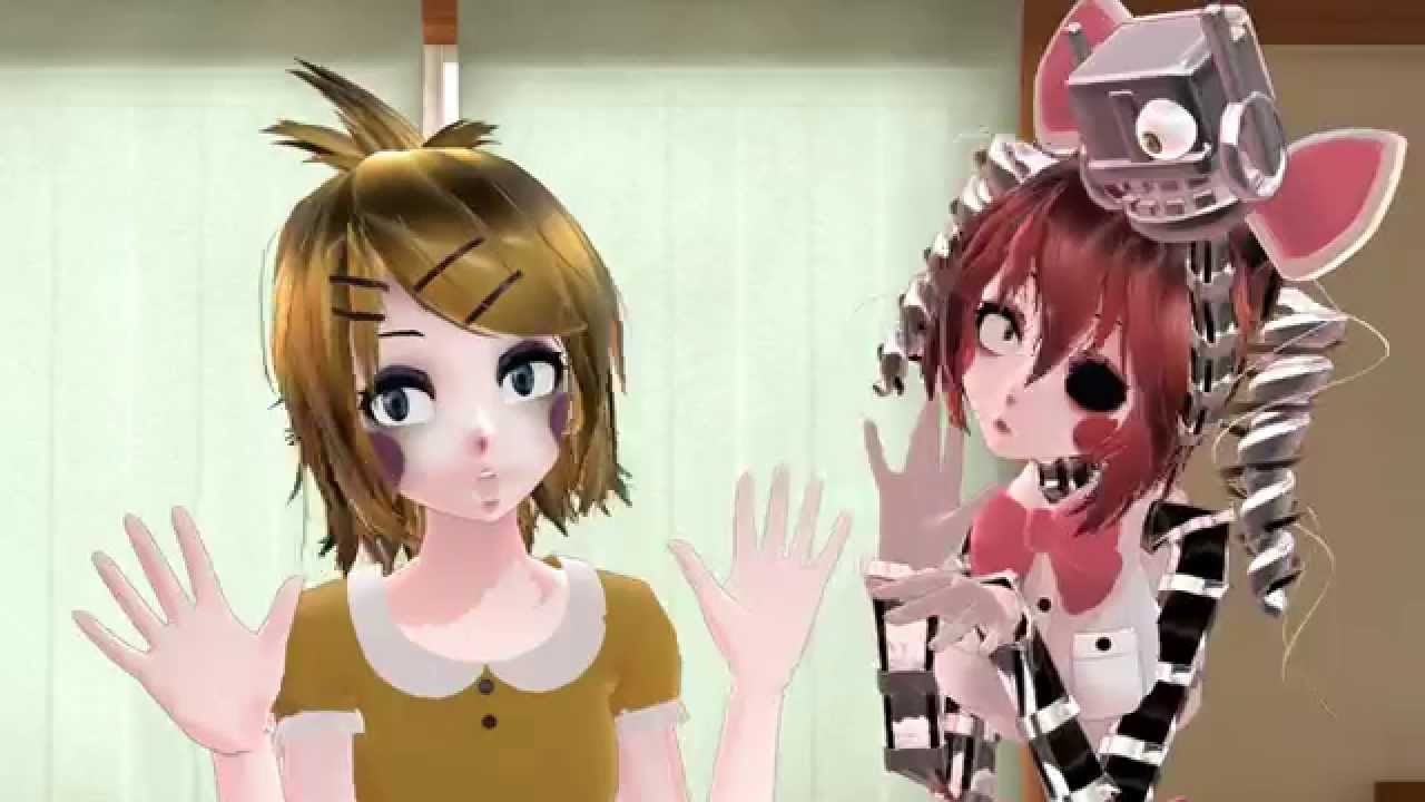 (MMD FNaM)-Wannabe-Mangle-and-Chica - YouTube