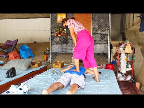 ASMR | Magnificent THAI BACK WALKING STREET MASSAGE Under a Bridge
