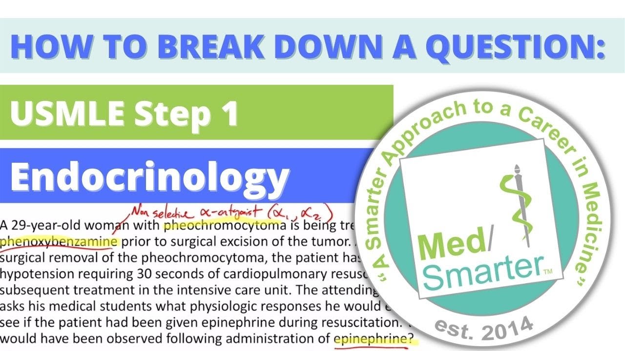 How to Break Down a Question | USMLE Step 1 | Endocrinology - YouTube