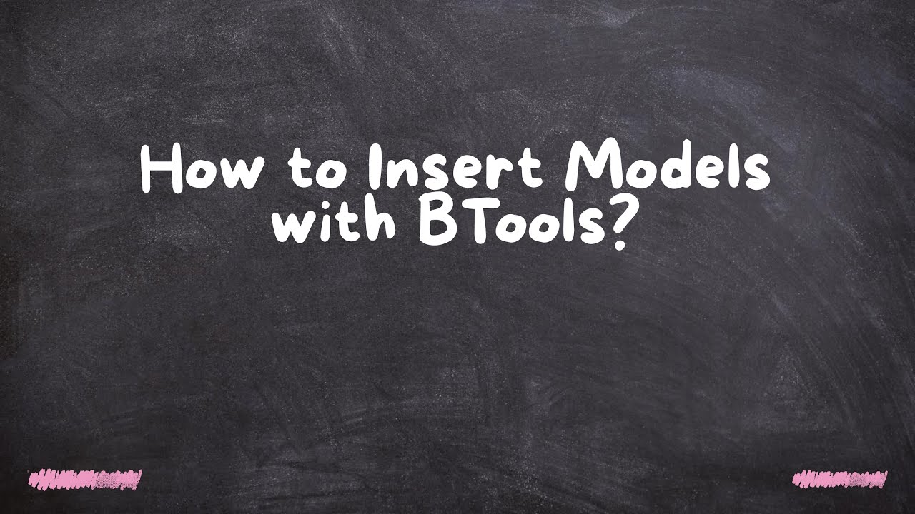 How to Insert Models with BTools? - YouTube
