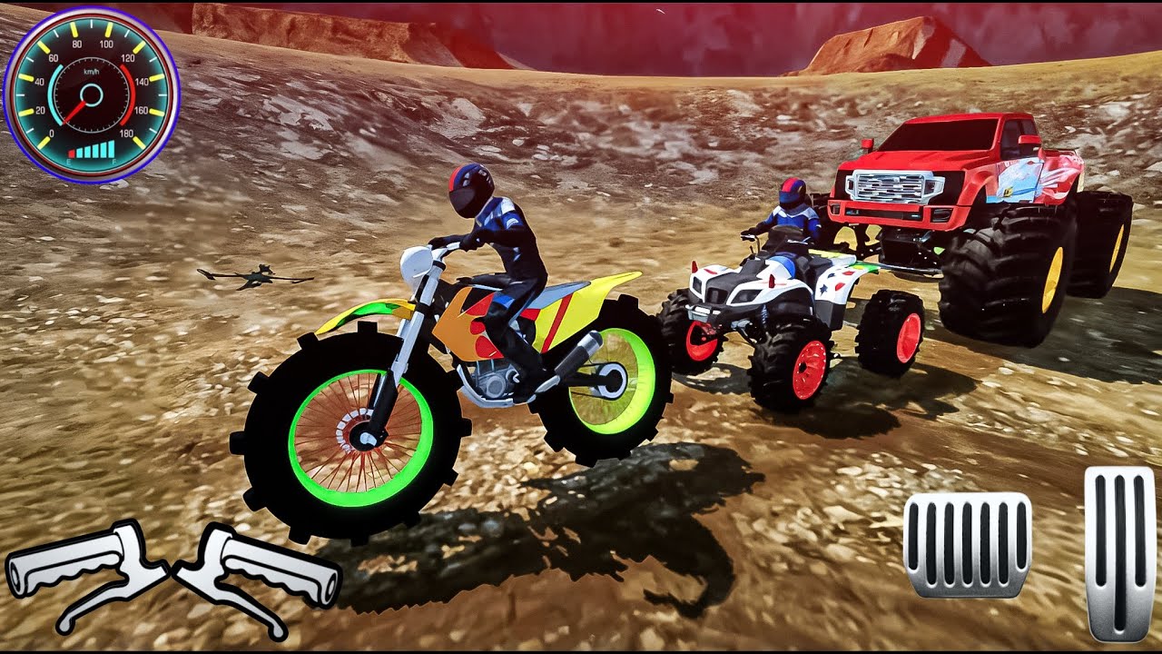 Motor Dirt Bike and monster car Impossible mud driving, #1 - Offroad ...