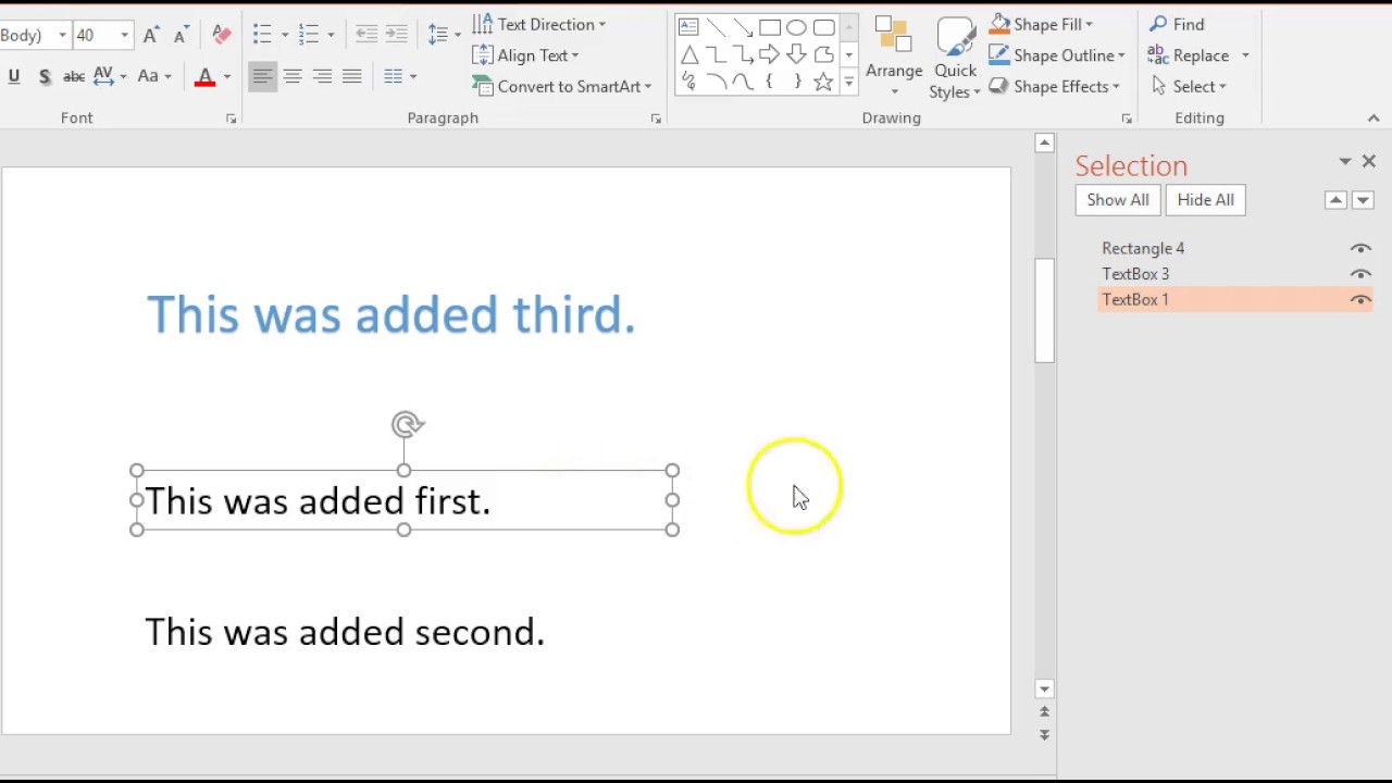 Reviewing Reading Order For Items On A PowerPoint Slide PC Version Reviewing Reading Order For Items On A PowerPoint Slide PC Version
