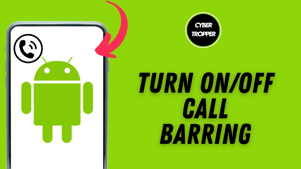 How to Turn On or Off Call Barring on Android - YouTube